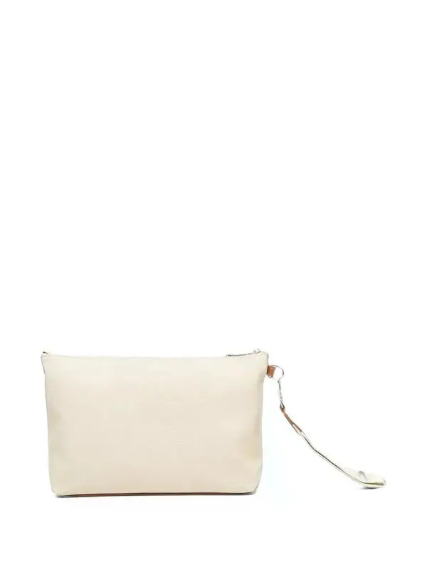 V°73 Logo-print Canvas Clutch Bag