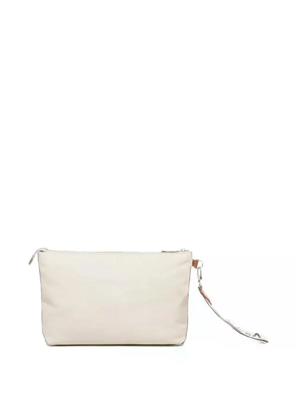 V°73 Logo-print Canvas Clutch Bag