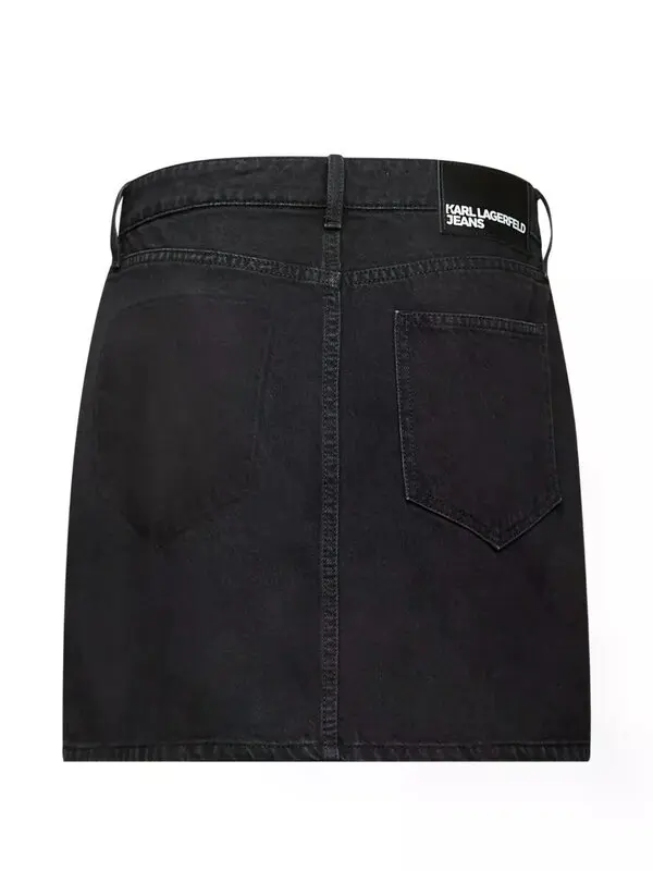 Karl Lagerfeld Wrap Denim Skirt