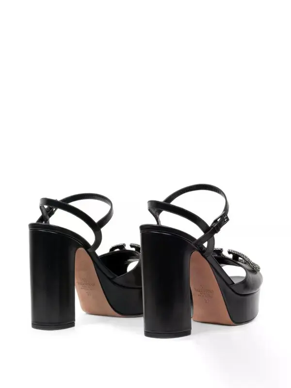 Valentino Garavani Vlogo Signature Crystal-embellished Platform Sandals