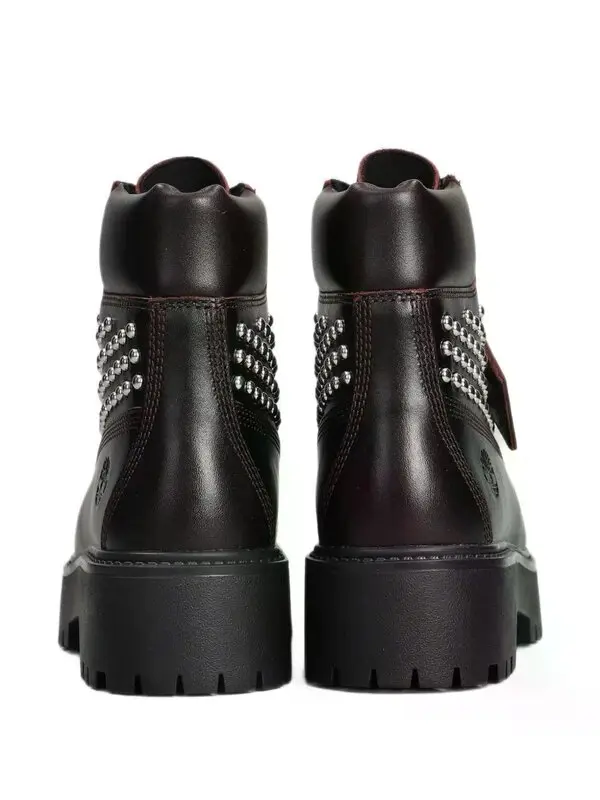 Timberland Stone Street Stud-embellished Platform Combat Boots