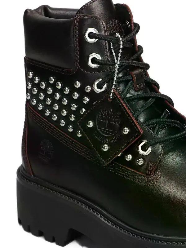 Timberland Stone Street Stud-embellished Platform Combat Boots