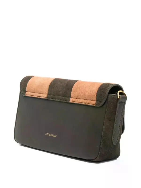 COCCINELLE C-me Lock Check-pattern Clutch Bag
