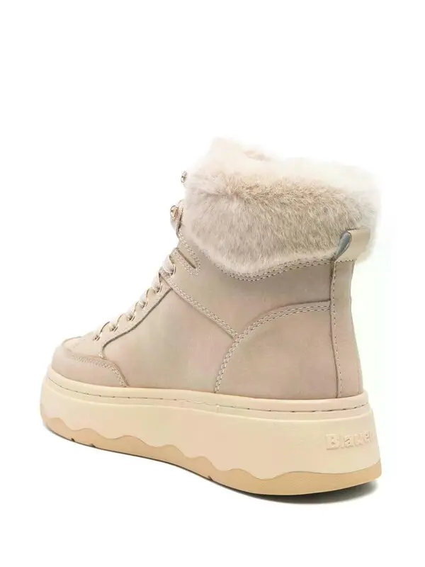BLAUER. Maribel 02 Faux-fur Lace-up Ankle Boots