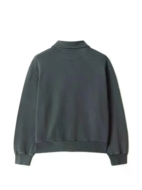 Maison Kitsuné Profile Logo-embroidered Half-zip Polo Shirts