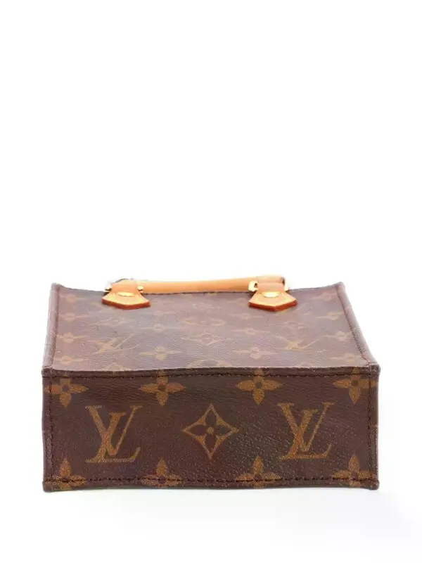 LOUIS VUITTON Petit Sac Plat Bag Monogram Canvas Crossbody Bag