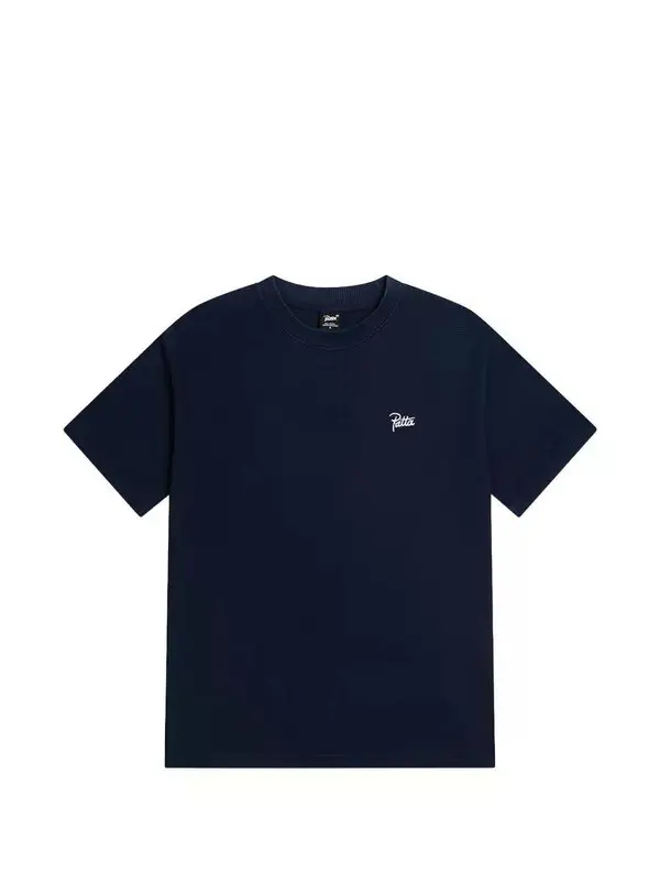 PATTA Waffle-knit Logo-embroidered T-shirt