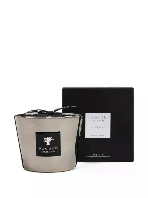 BAOBAB COLLECTION Platinum Logo-patch Candle - Silver