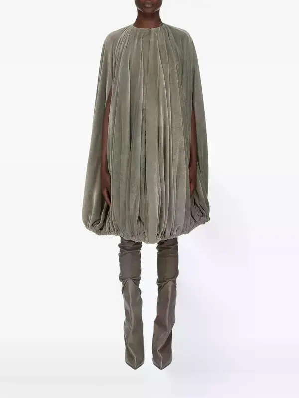 Rick Owens Temple Bubble Coat - Grey