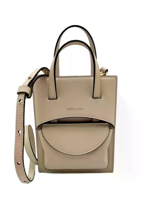 HIDESINS S Pocket Premier Logo-print Leather Shoulder Bag