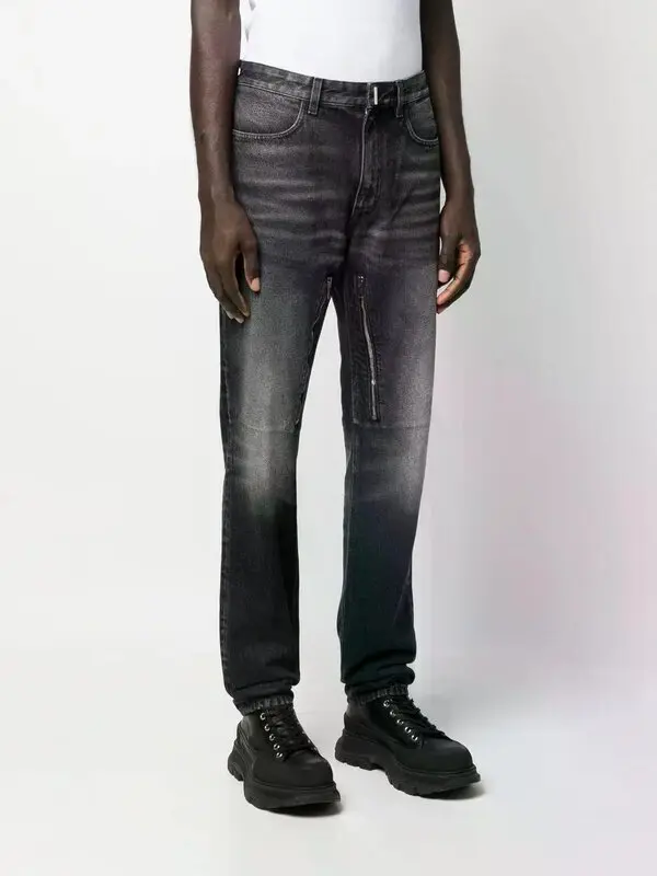 Givenchy Stonewashed Straight-leg Jeans