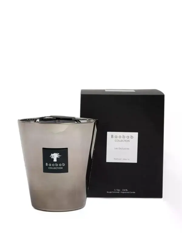 BAOBAB COLLECTION Platinum Logo-patch Candle - Silver