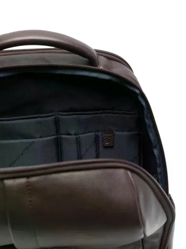 PIQUADRO Russel Grained-leather Backpack