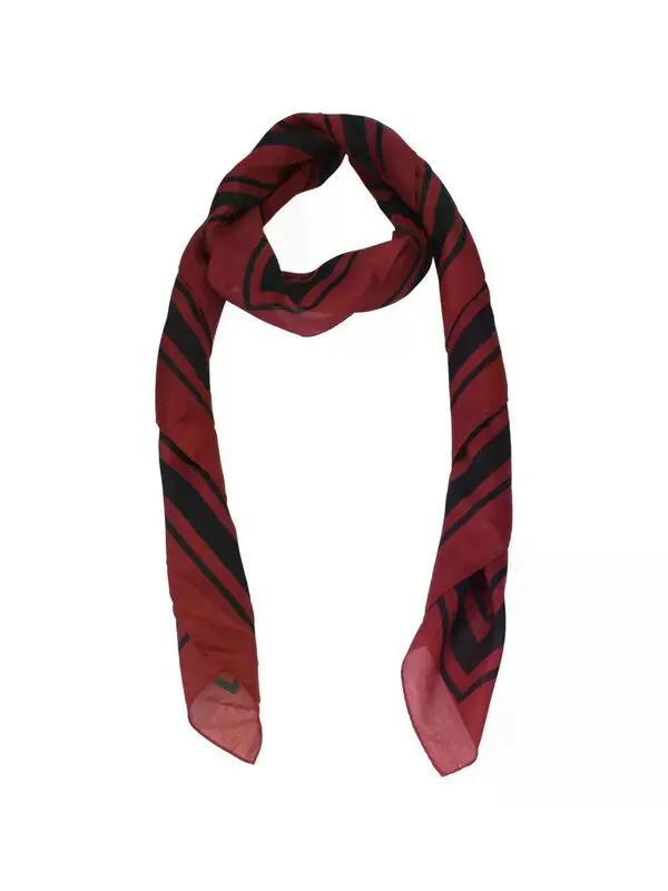 Burberry Logo-print Cotton Scarf - Red