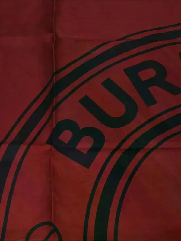 Burberry Logo-print Cotton Scarf - Red