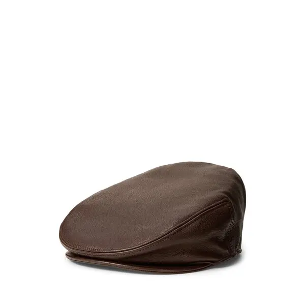Ralph Lauren Lambskin Newsboy Hat
