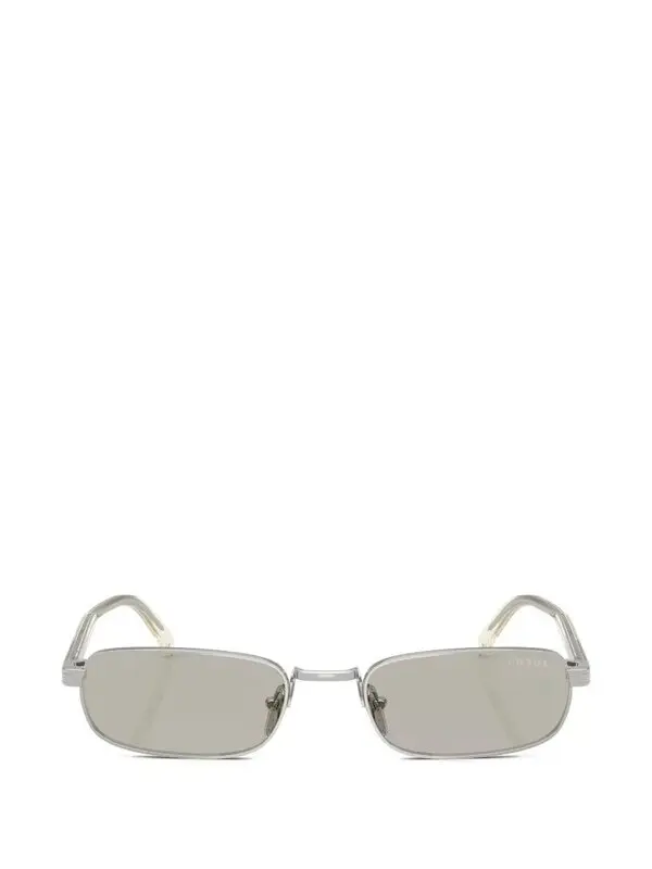 Prada Rectangle-frame Sunglasses - Silver