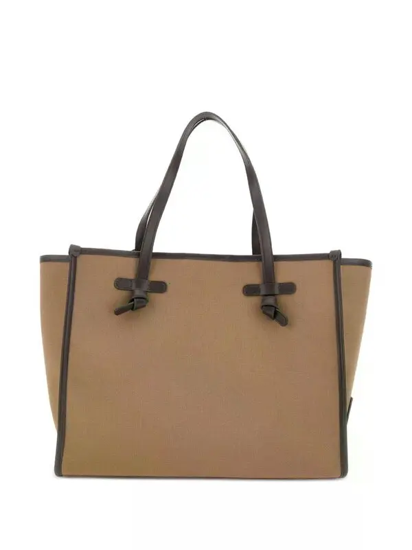 GIANNI CHIARINI Large Marcella Leather-trim Tote Bag