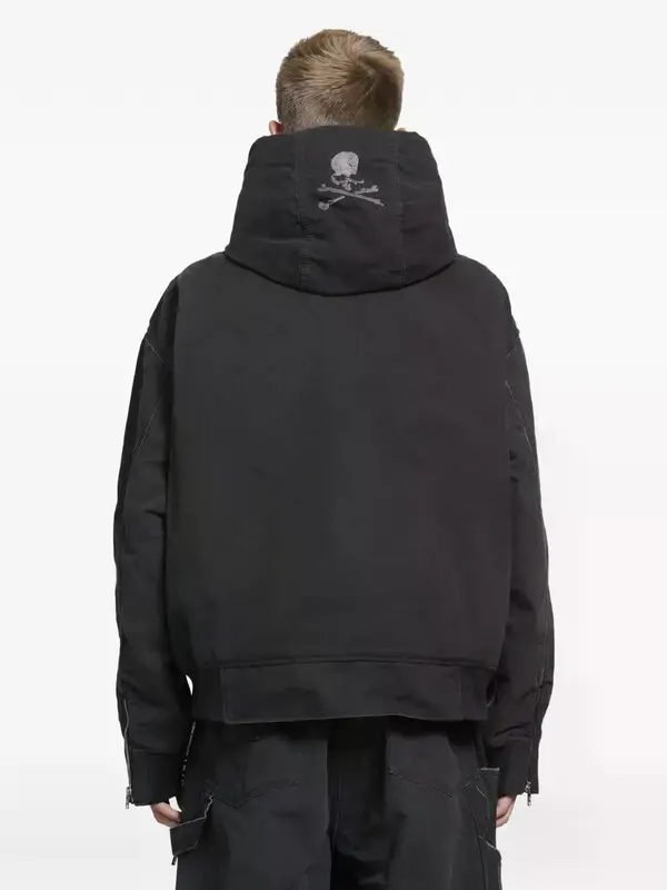 MASTERMIND WORLD Stonewashed Hooded Jacket