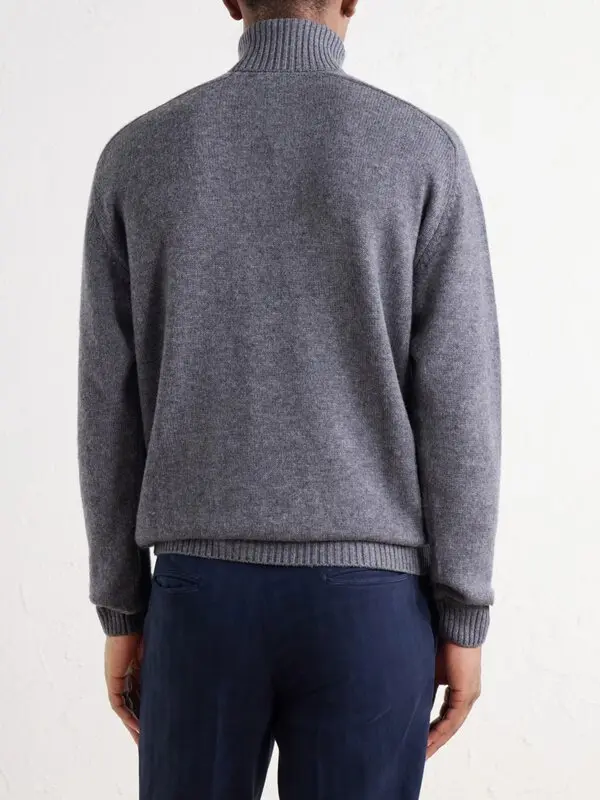 Boglioli Virgin Wool And Cashmere-blend Rollneck Sweater