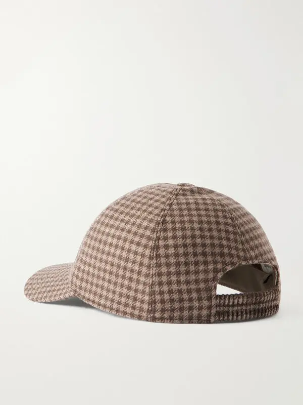 Purdey Torridon Checked Wool And Cashmere-blend Tweed Baseball Cap