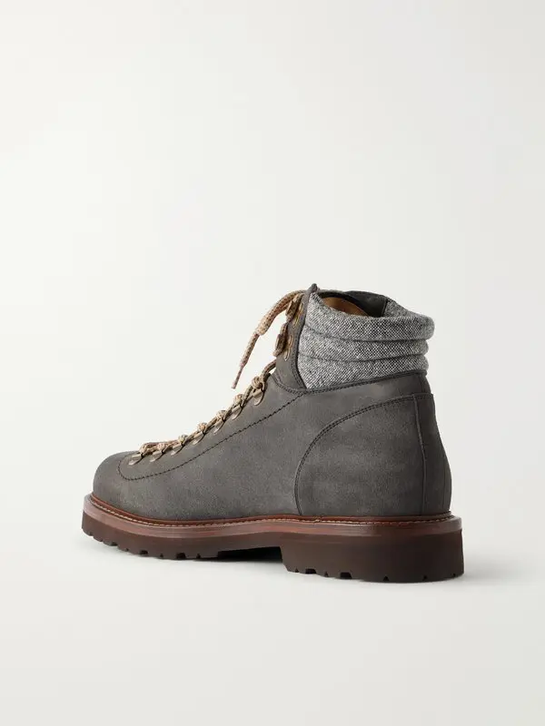 Brunello Cucinelli Suede Hiking Boots