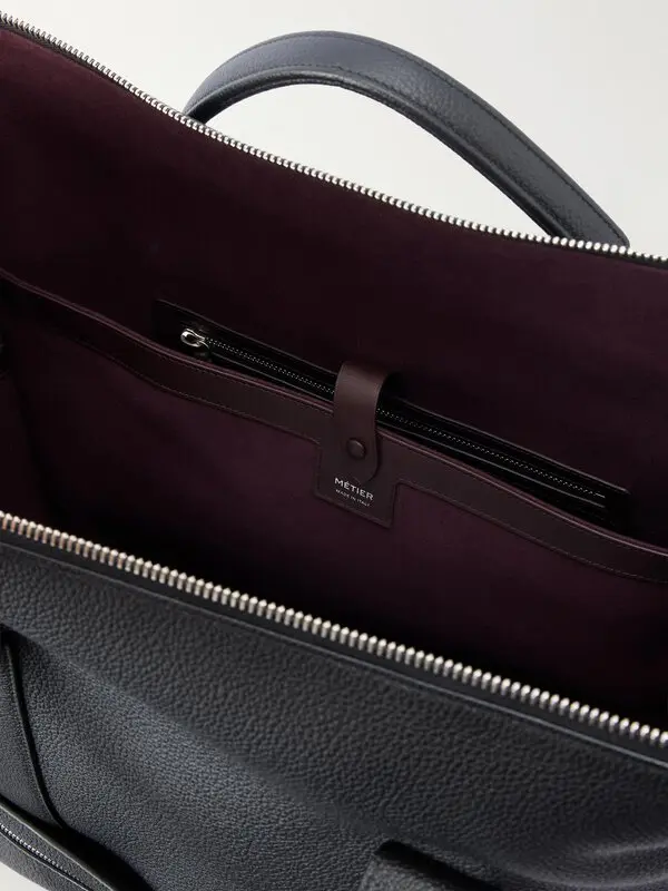 METIER Racer 40 Pebble-grain Leather Tote Bag