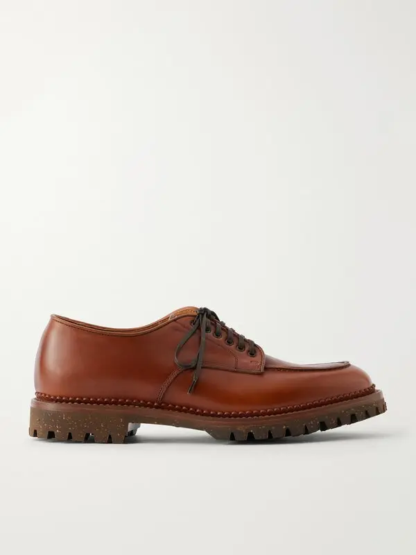 YUKETEN Wadaken Leather Derby Shoes - Brown