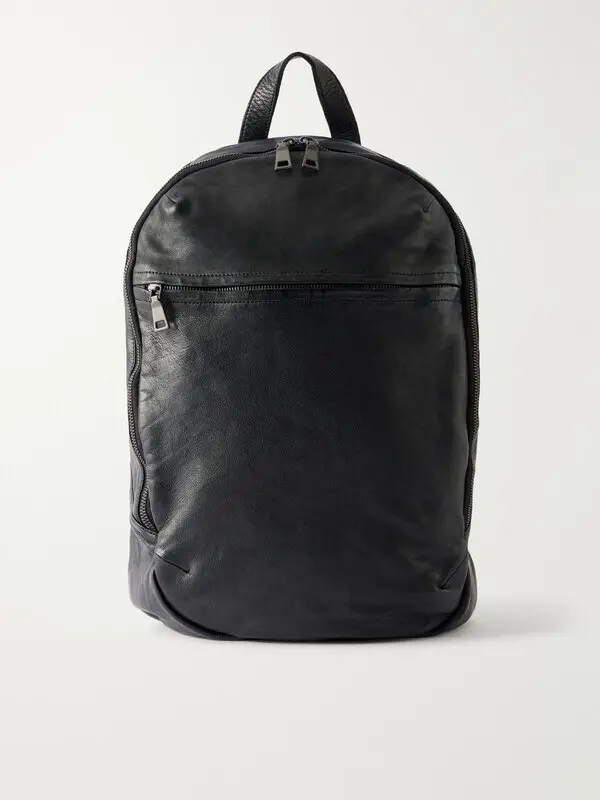 Officine Creative Recruit/19 Full-grain Leather Backpack - Black