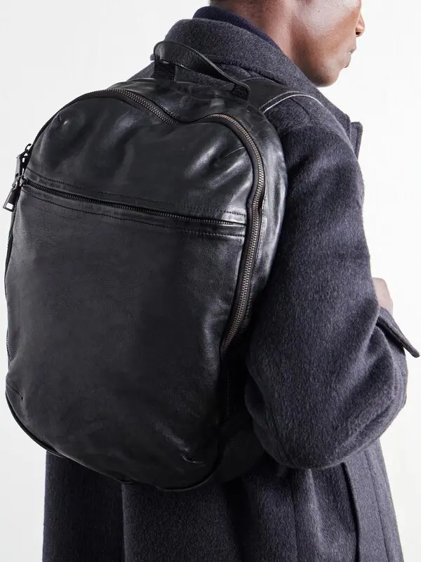 Officine Creative Recruit/19 Full-grain Leather Backpack