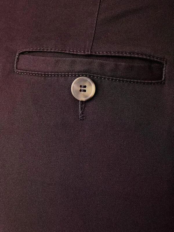BENETTON Cropped Button-detail Trousers