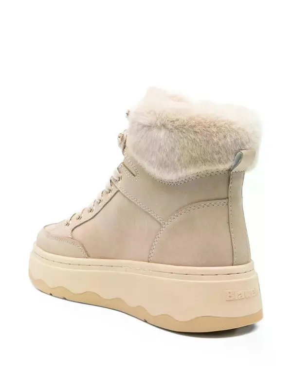 BLAUER. Maribel 02 Faux-fur Lace-up Boots