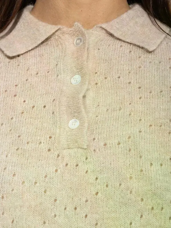 Paul & Shark Perforated-knit Polo Top