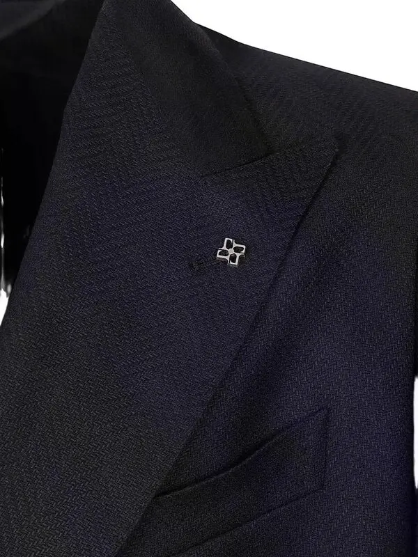 Tagliatore Double-breasted Chevron Blazer