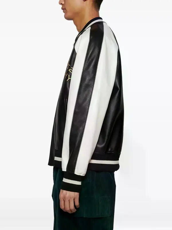Givenchy Varsity Jacket In Nappa Leather With Chandelier And Snake Embroideries