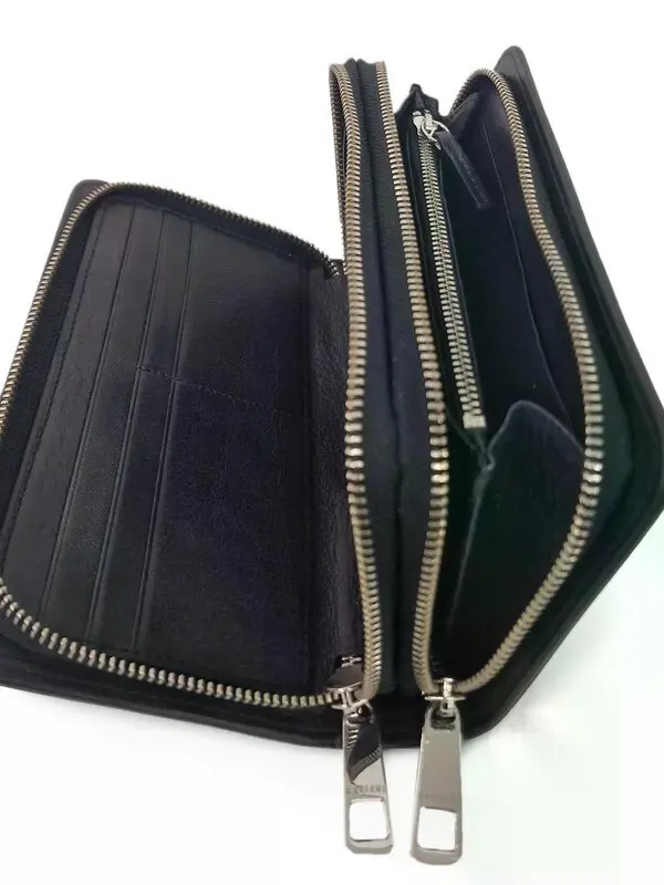 Orciani Zip-around Leather Wallet