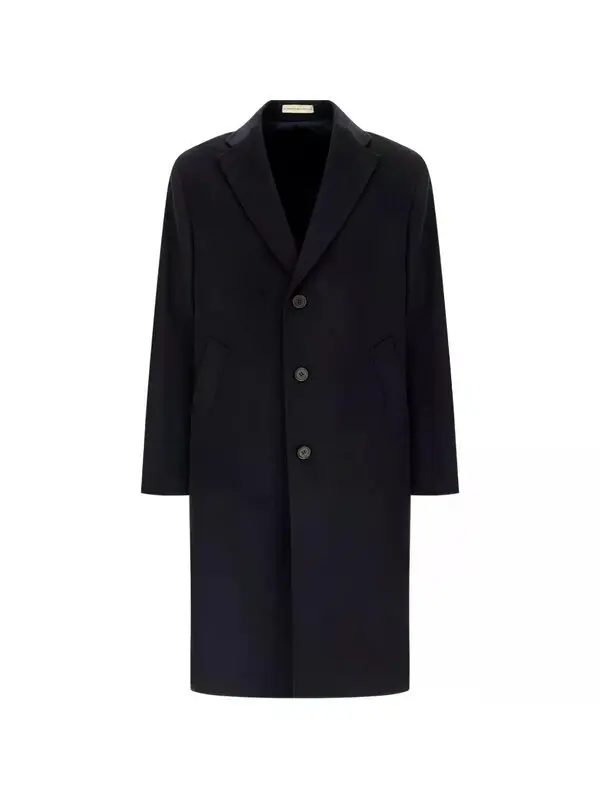 Corneliani Single-breasted Notched-lapel Coat - Blue