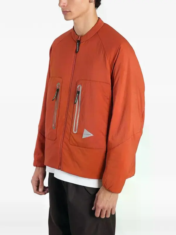 AND WANDER Zip-up Panelled Jacket