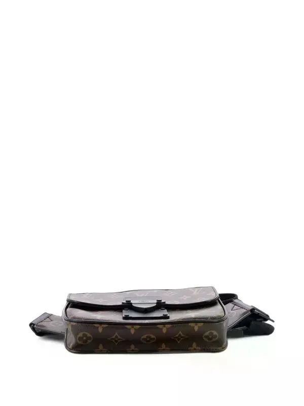 LOUIS VUITTON S Lock Sling Bag Macassar Monogram Canvas Belt Bag