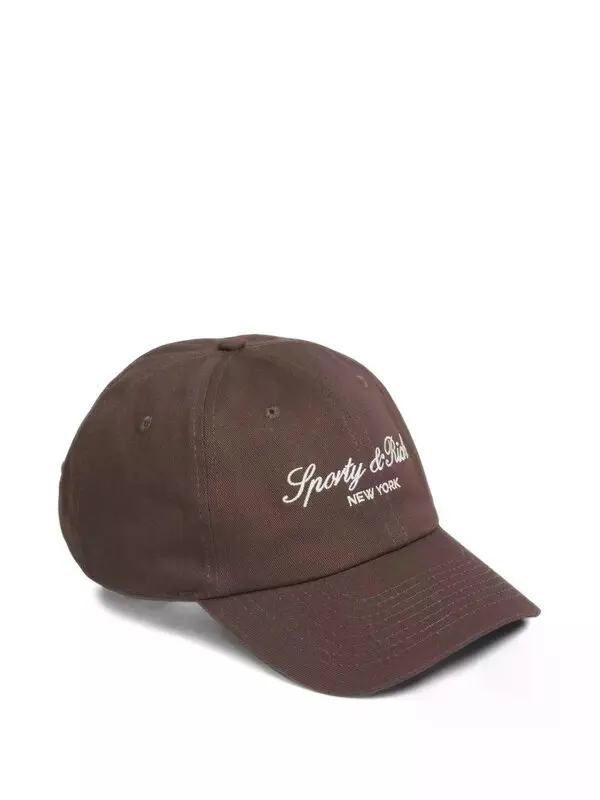 Sporty & Rich Maeve Vendome Script Baseball Cap