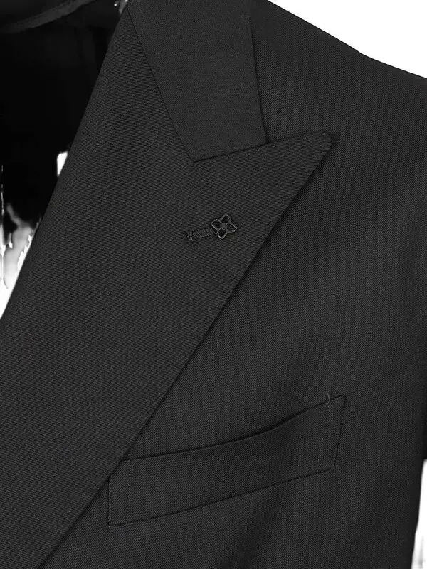 Tagliatore Double-breasted Peak-lapel Coat