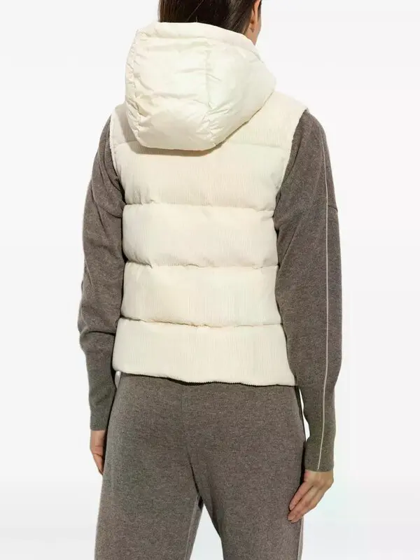 Paul & Shark Corduroy-effect Hooded Gilet