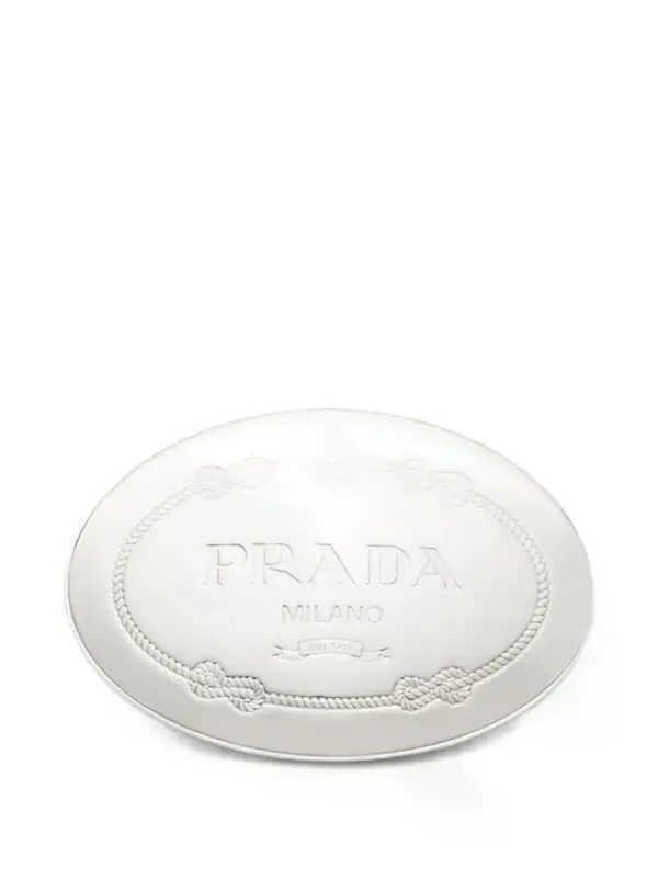 Prada Metal Belt Buckle - Silver
