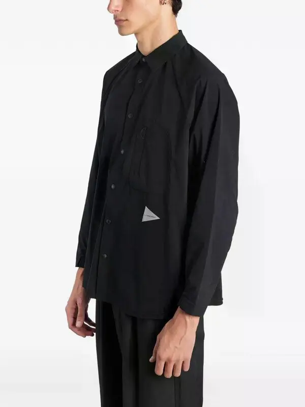 AND WANDER Raglan-sleeve Press-stud Shirt