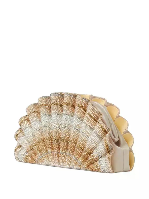 Judith Leiber Origami Crystal-embellished Shell Clutch Bag