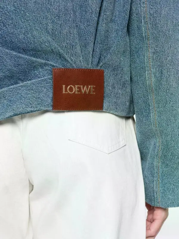 Loewe Draped Jacket In Denim