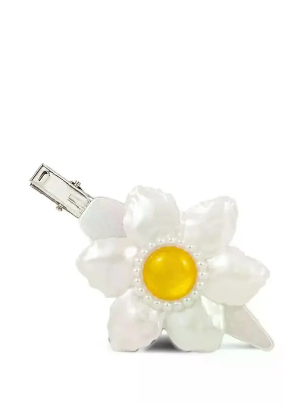 LA MANSO X Tetier After Ego Flower Hair Clip - White