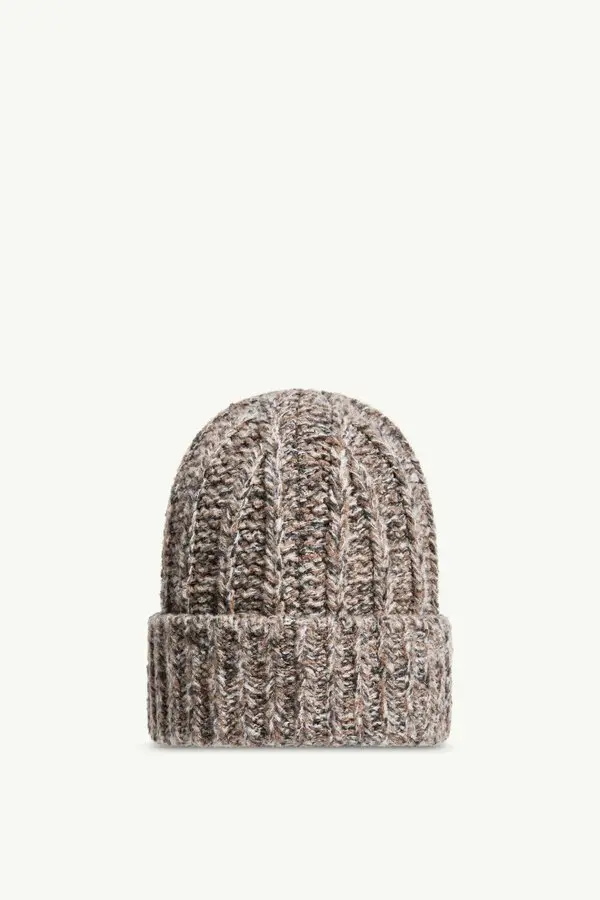 Moncler Wool Blend Bouclé Knit Beanie