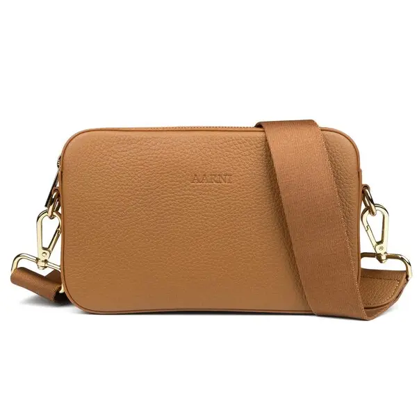 AARNI Crossbody Bag, Cognac