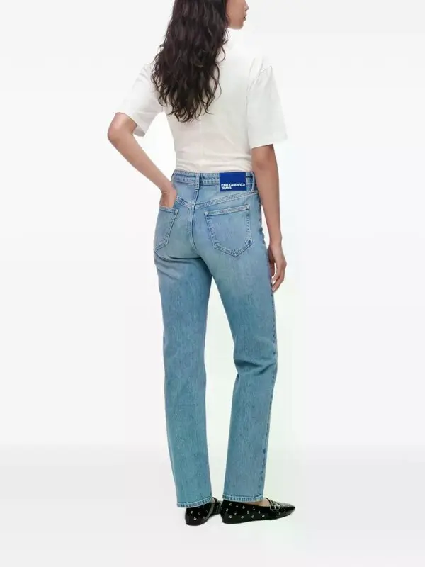 Karl Lagerfeld High-rise Straight-leg Jeans